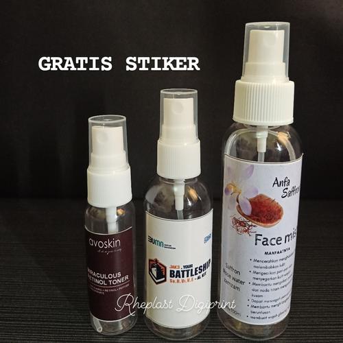 Jual BOTOL SPRAY 100 ml ,60 ml ,30 ml GRATIS STIKER CUSTOM HALF COVER ...
