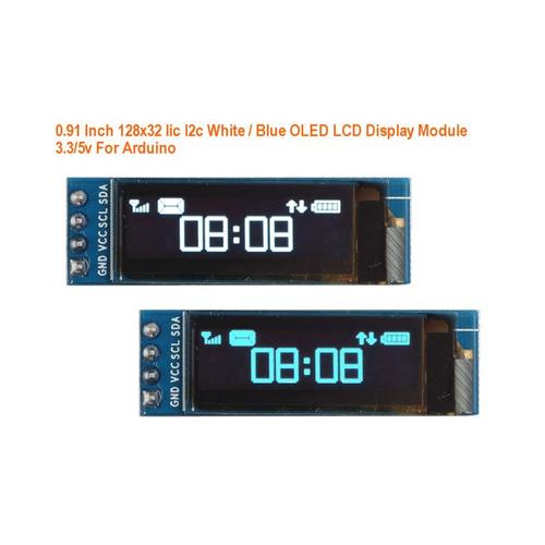 Jual 0.91 Inch OLED SSD1306 128X32 i2C 0.91" LCD Display Module Arduino ...