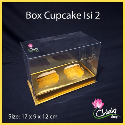 Jual Box Mika Isi 2 Cupcake Tinggi 12cm (insert gold) - Kota Surabaya ...
