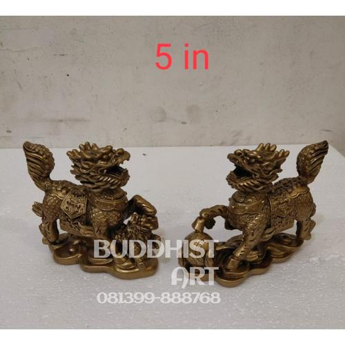 Jual Pajangan Fengshui kilin qilin kirin qi lin fiber 5 inch - Jakarta ...