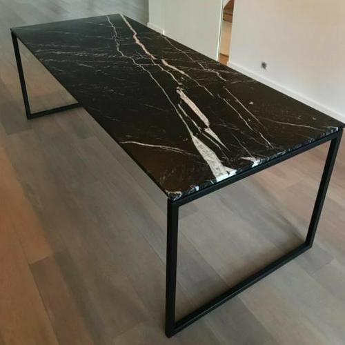 Jual Dining Table Top Marble Black Meja Makan top Marmer Hitam Terbaru ...
