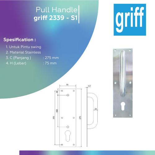 Jual Pull Handle griff 2339 - S1 | Stainless Steel | Pintu | Kunci ...