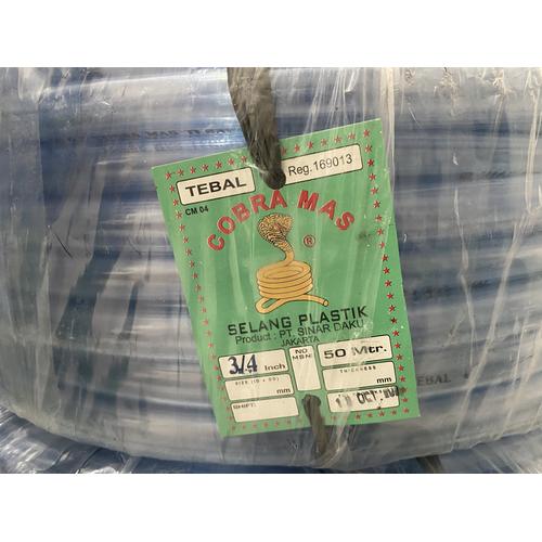Jual Selang Cobra Mas Tebal 3/4" Selang Bening Transparan Harga Per Rol 50M - Jakarta Barat ...