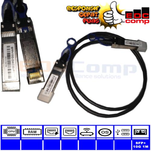 Jual SFP+ Direct Attach Cable DAC 10G 1M Compatible Cisco-MikroTik-UBNT ...