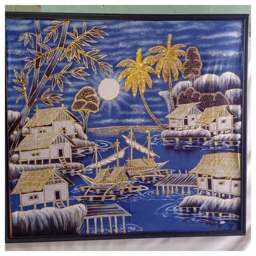 Jual Lukisan pemandangan perahu ukuran 1Mx90 - Kota Yogyakarta - Griya ...