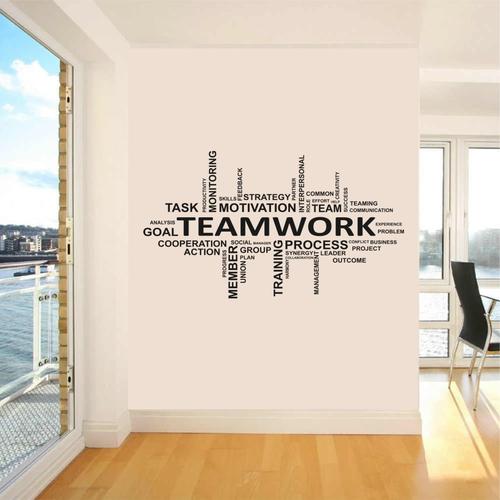 Jual Wall Sticker Dinding TEAMWORK Big Size Kantor Rumah Kampus ...