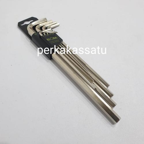 Jual KUNCI L HEXAGON SET ELORA GERMANY 159S-9L 1.5-10MM HEX KEY LONG ...