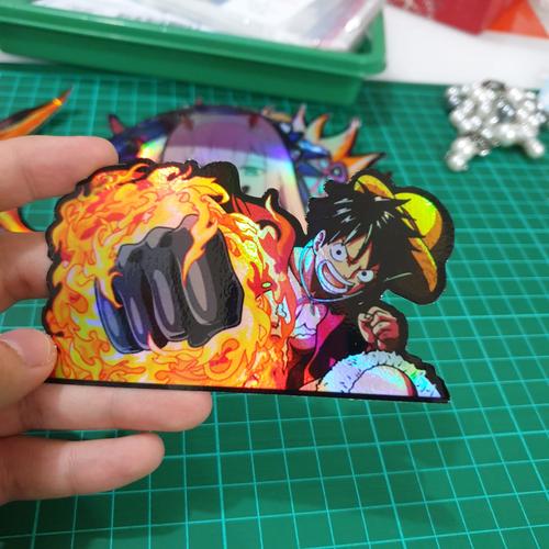Jual Sticker Hologram Anime - PSH216 Besar - One Piece - Luffy ...