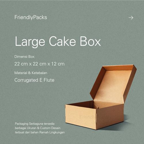 Jual Large Cake Box Packaging Corrugated / Kotak Kue / Dus Kue - Polos ...
