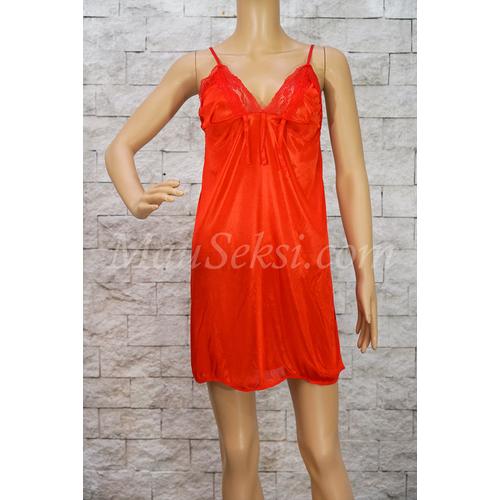 Jual Tris Sexy Lingerie Big Size Babydoll + G String Red S-XL Daster ...
