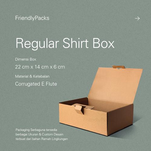 Jual Regular Shirt Box Packaging Corrugated / Kotak Baju / Kemasan T ...