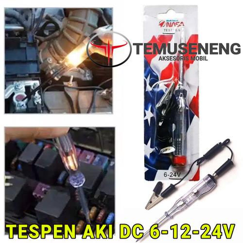 Jual TESPEN DC AKI MOBIL MOTOR LED TEST PEN BATTERY ACCU AKI 6-12-24 V ...
