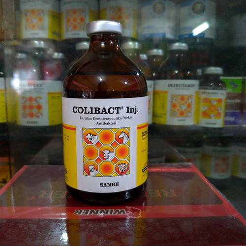 Jual COLIBACT INJEKSI 100ml / obat diare infeksi pencernaan hewan ...