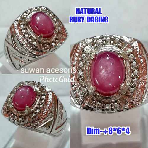 Jual BATU PERMATA RUBY DAGING RUBY TANZANIA ASLI NATURAL - Kota ...