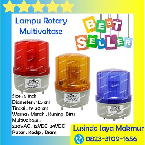Jual Lampu Rotari LED Buzzer 5" inch 5 " Rotary Multivoltase Sirine ...