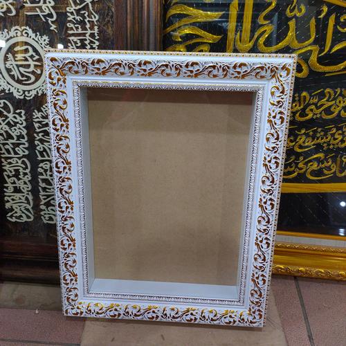 Jual FRAME / BINGKAI MAHAR A3 30X40CM + BOX 5CM WARNA PUTIH EMAS - Kota ...
