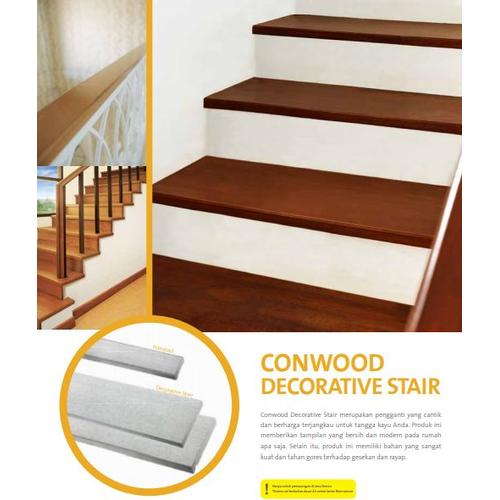 Jual CONWOOD DECORATIVE STAIR HANDRAIL | Tebal 3 cm ( 305x8.5 cm ...