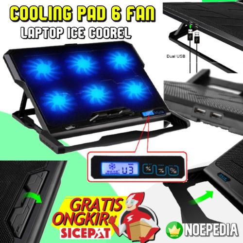 Jual Kipas Angin laptop Cooling Pad 6 Fan Ice Cooler Pendingin ...