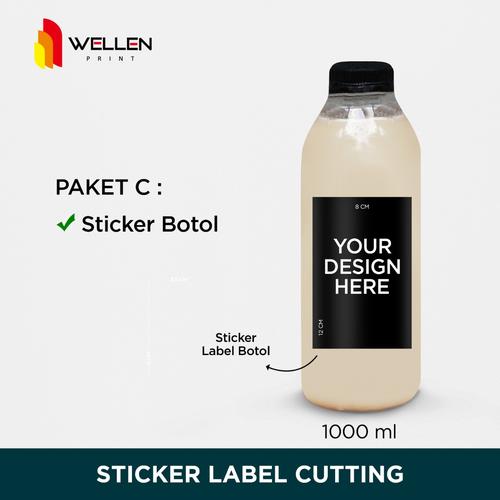 Jual Cetak / Print Sticker Label Botol Minuman Kopi Coffee Anti Air ...