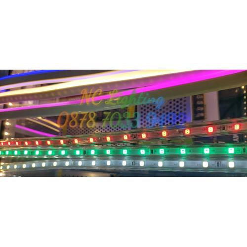 Jual LAMPU SELANG NEON FLEX 5050 220V PER METER SIGN LED STRIP FLEXIBLE ...