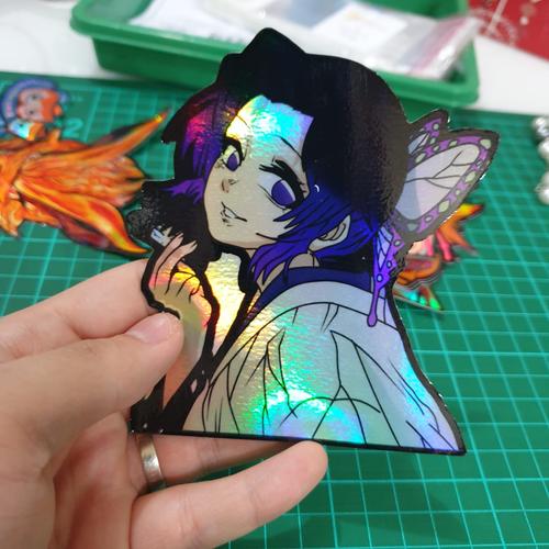 Jual Sticker Hologram Anime - PSH214 Besar - Demon Slayer - shinobu ...