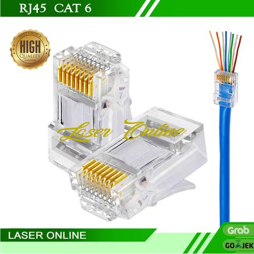 Jual Konektor RJ45 CAT6 Satuan Eceran Connector RJ 45 CAT6 - Jakarta ...