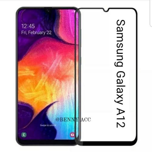 Jual Tempered Glass Full Cover Samsung Galaxy A12 Screen Protector ...