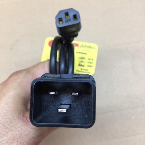 Jual Kabel power Output Iec C20 to C13 16A 250v 300v/500v 3x 1.5mm ...