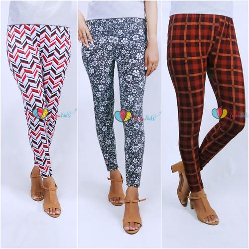 Jual Legging Dewasa Motif fit to M / Celana Panjang Wanita Legging ...