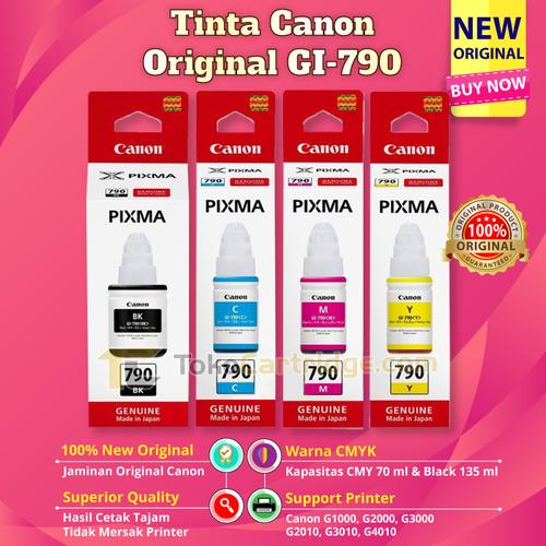 Jual TINTA PRINTER CANON G1010 G2010 G3010 G1000 G2000 BLACK COLOR ...