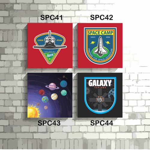 Jual Hiasan dinding rumah pajangan kayu minimalis motif Luar Angkasa ...