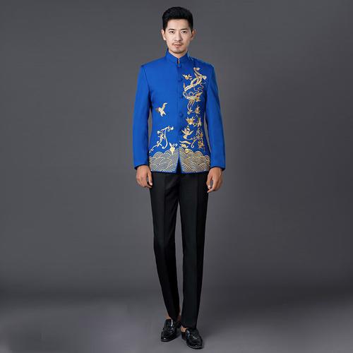 Jual man.c.031 cheongsam pria pakaian adat tradisional china phoenix ...