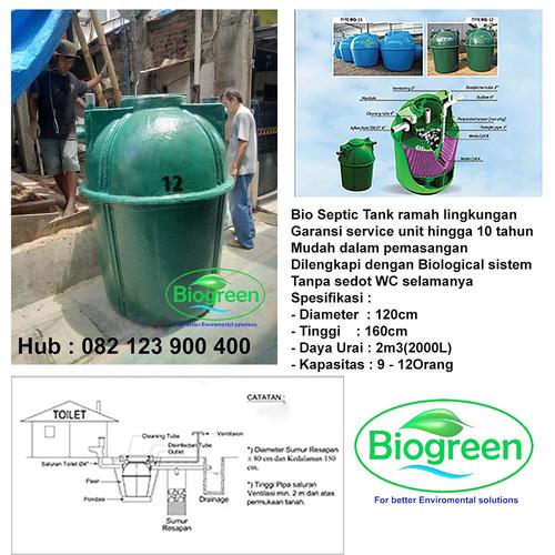 Jual jual septic tank biotech ramah lingkungan tipe BG-12 - Kab ...