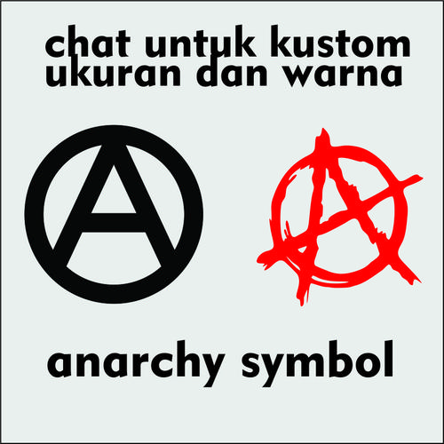 Jual stiker logo symbol anarchy/anarki - 3cm - Kab. Tuban - kumorodadi ...