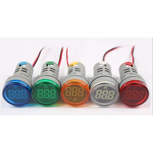 Jual Pilot Lamp LED With Ampere Indicator 0~100A 22mm AC 220mm - Kuning ...