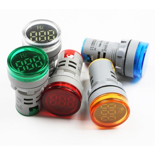 Promo Pilot Lamp LED With HZ Indicator 0~99HZ 22mm AC 220V - Kuning ...