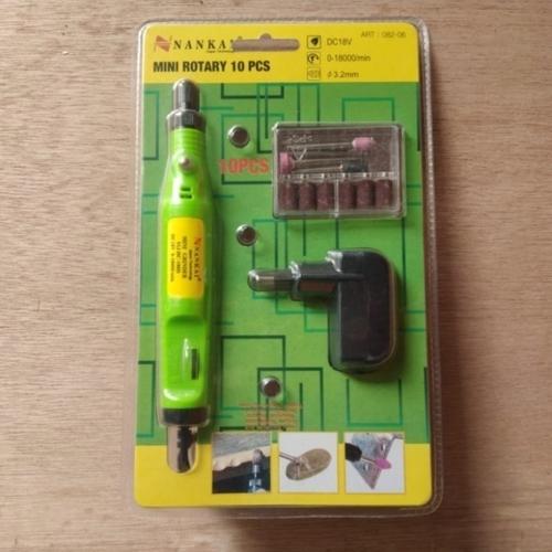 Jual Mini Die Gurinda Set 10pcs NANKAI Tuner Set Gerinda Bor Mini 18 V ...
