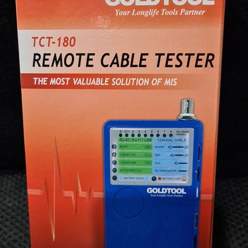 Jual Goldtool TCT-180 Lan Cable Tester UTP RJ45 - RJ11 - Coaxial BNC ...