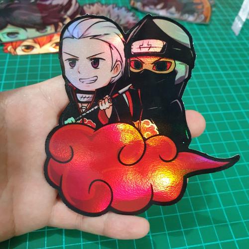 Jual Sticker Hologram Anime - PSH220- Besar - Naruto - Akatsuki ...