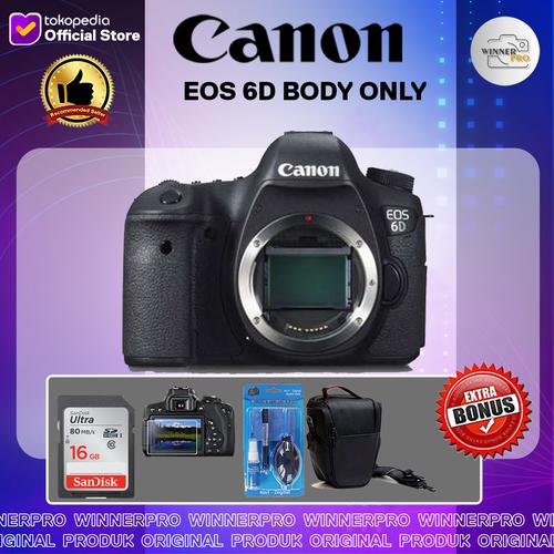 Promo CANON EOS 6D BODY BUILT-IN WIFI AND GPS - KAMERA (paketan) Cicil ...