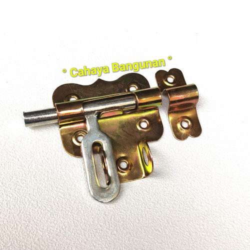 Jual GRENDEL Gerendel Slot Selot Overpal Gembok Pintu Jendela Kamar 2 ...