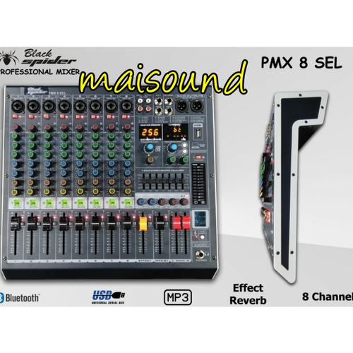 Jual MIXER BLACK SPIDER PMX 8 SEL 8 CHANNEL BLACKSPIDER PMX8SEL PMX8 ...
