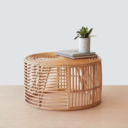 Jual meja rotan bulat rotan alami, meja rotan, meja minimalis, meja ...