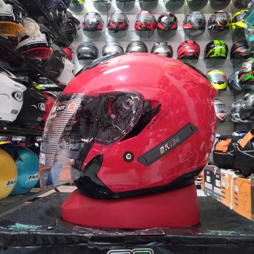 Jual HELM HALF FACE INK METRO 2 SOLID FIRE RED CLEAR - Kab. Bekasi ...