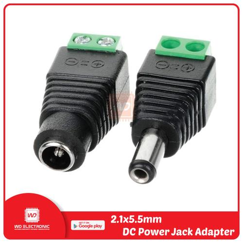 Jual Jack DC Power Male Female Jack 2.1x5.5mm Jack DC Power - Female ...