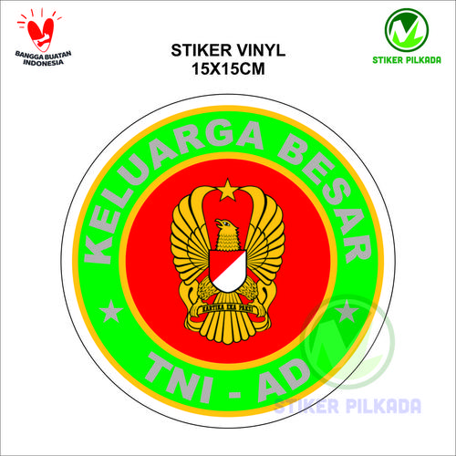 Jual stiker vinyl keluarga besar TNI AD 15x15cm - S 10cm - Kab. Jombang ...