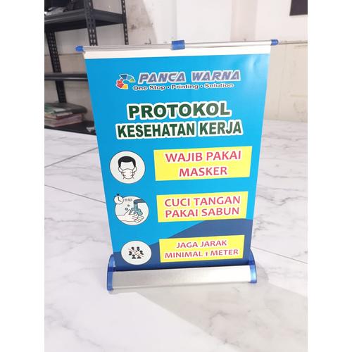 Jual Roll Banner Mini Custom Design Adevertising Surabaya - Kaki+Cetak ...
