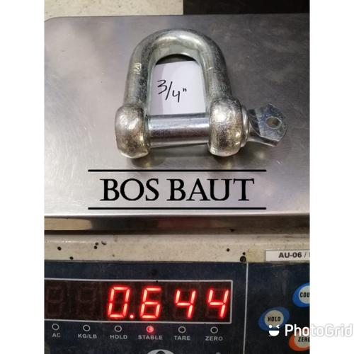 Jual Klem Segel (3/4" - 19mm) / SEGEL D 19 mm / D SHACKLE CLAMP - Kota ...