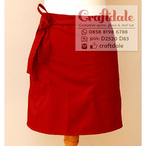 Jual Celemek/apron half body - Merah (apron pinggang) - Jakarta Barat ...