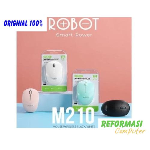Jual Mouse Wireless Robot M210 2.4Ghz Optical - Putih - Jakarta Barat ...